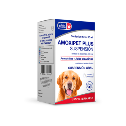 AMOXIPET PLUS SUSPENSIÓN 60 ML - Pets Pharma