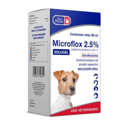 MICROFLOX 2.5% (SOLUGEL) 60 ML - Pets Pharma
